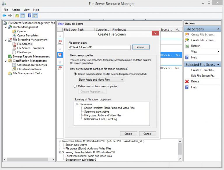 Silvio Di Benedetto - Work Folders: Implement File Screening and Quota