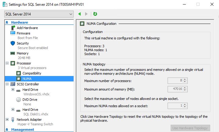Silvio Di Benedetto - Hyper-V Series: Configure NUMA Silvio Di Benedetto - Hyper-V Series: Configure NUMA