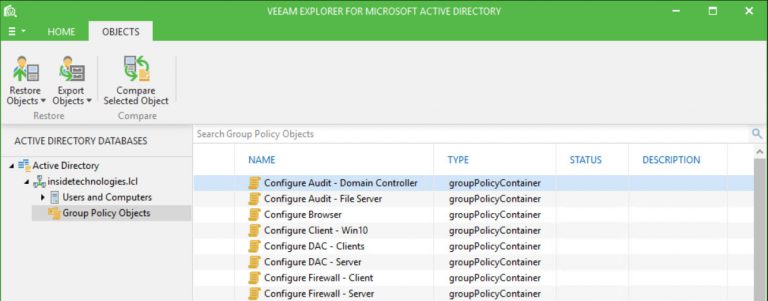 Silvio Di Benedetto Veeam Backup And Replication How To Restore Active Directory Objects
