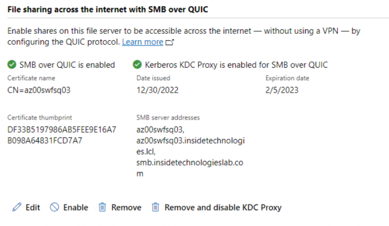 Silvio Di Benedetto - How to configure SMB over QUIC in Windows Server 2022